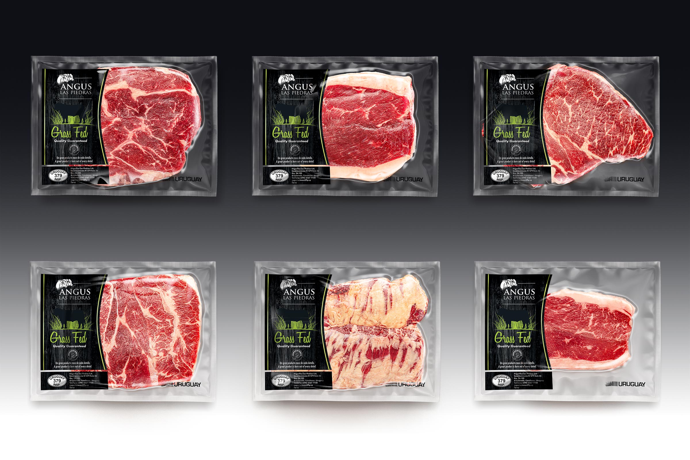 Mockup Digital de Embalagens Angus Las Piedras - Estúdio Panka