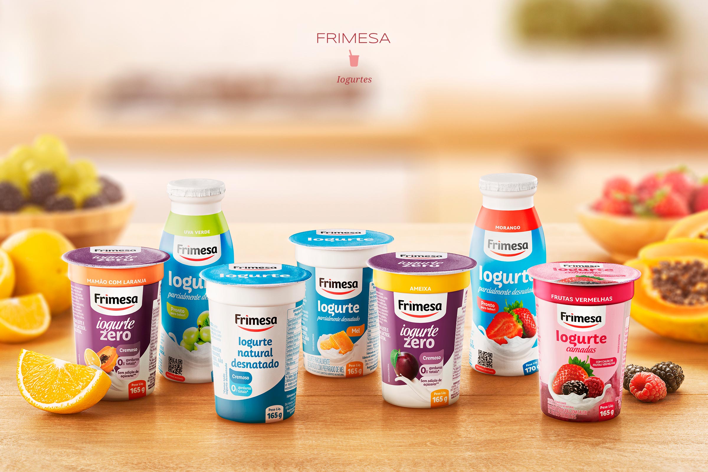 Frimesa Anúncios Iogurtes - Estúdio Panka - Fotografia Publicitária